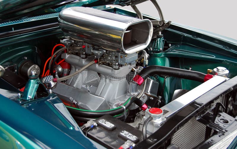 Classic car engine stock image. Image of drive, engineering - 6483027