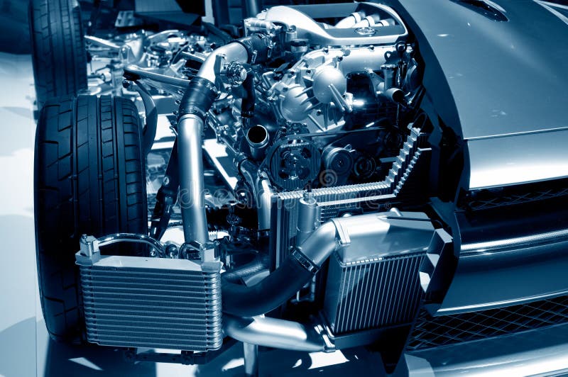 Car engine stock photo. Image of luxury, isolated, mechanic - 7133316
