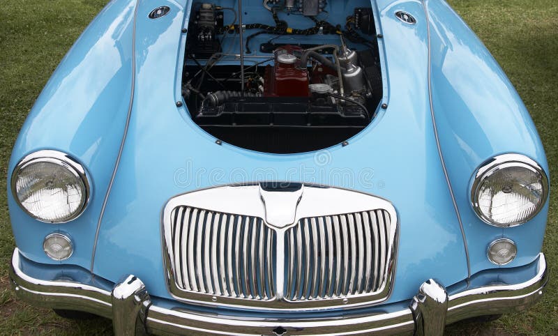 Car and engine bay stock image. Image of grill, indicators - 228893