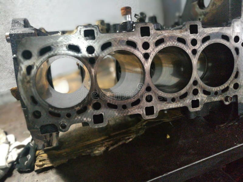 The car engine block 4 stock photo. Image of cylinders - 260598158