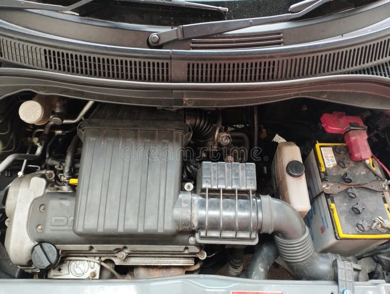 Car engine check stock image. Image of engine, machine - 341412573