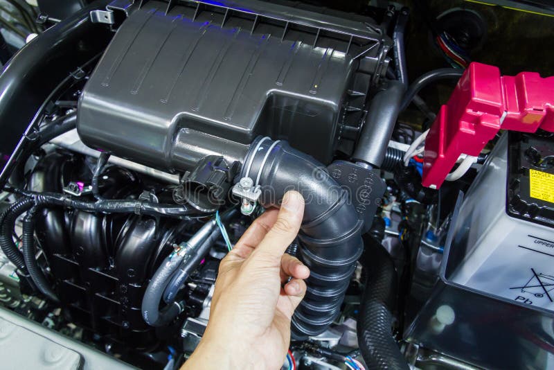 Car engine checking stock photo. Image of development - 53020434