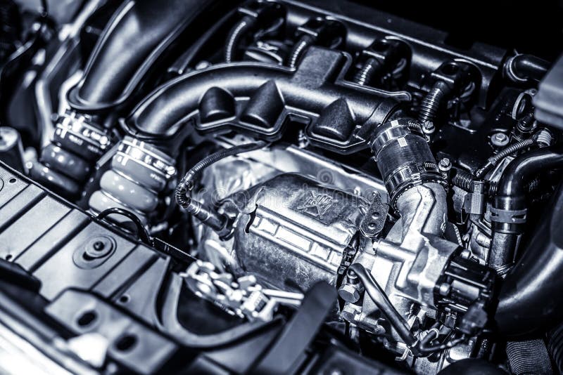 Car Engine stock photo. Image of engine, automobile, bright - 45855018