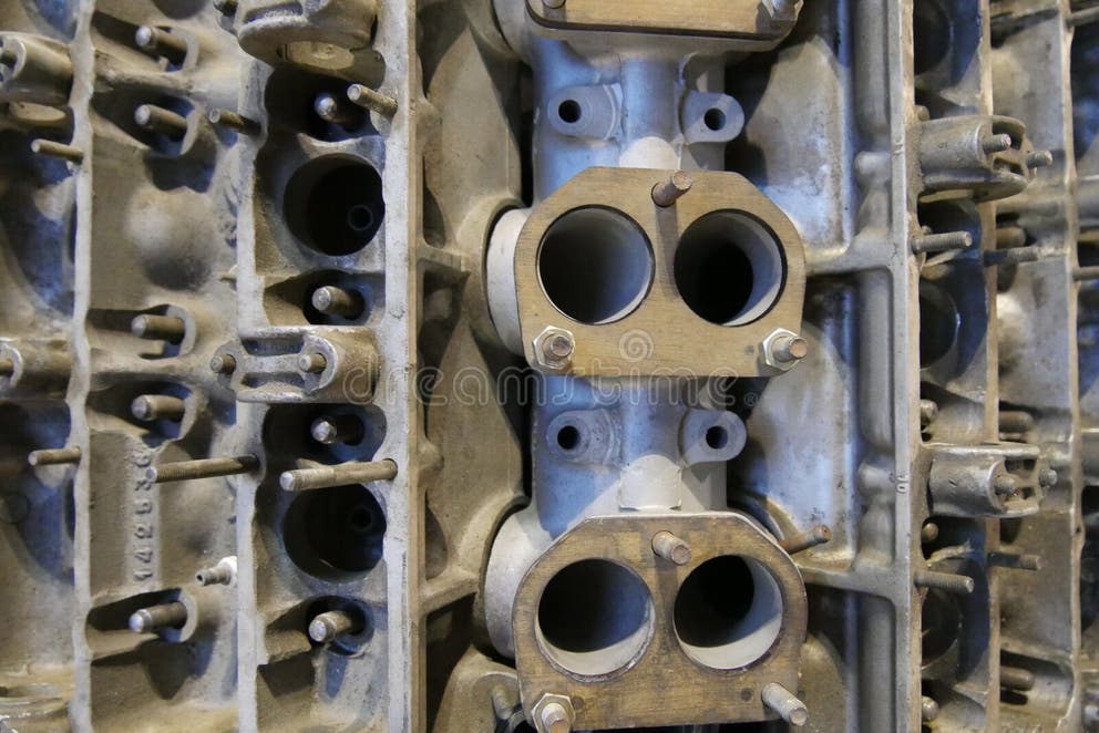 Car engine cylinder block stock photo. Image of power - 70309944