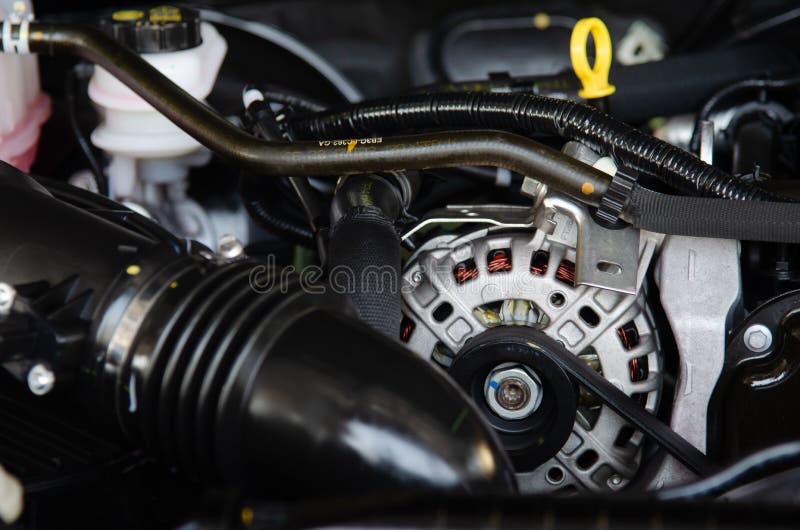 Car engine detail stock photo. Image of close, detail - 151309146