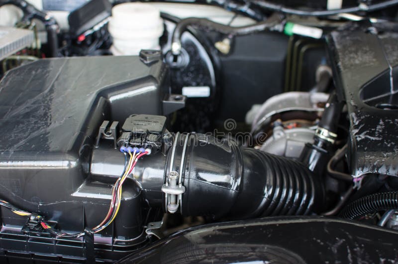 Car engine detail stock image. Image of internal, engineering - 152077423