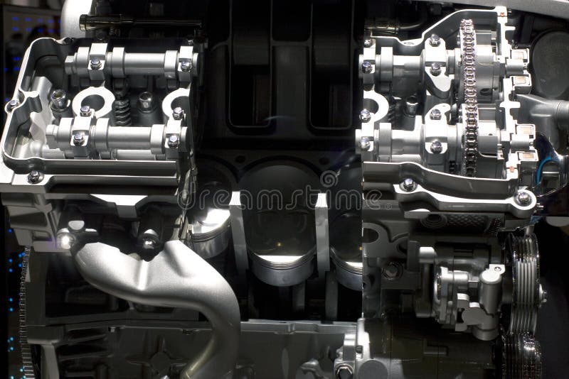 Car engine on display stock image. Image of hose, cogs - 2087763