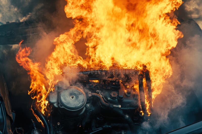 12,529 Car Engine Fire Stock Photos - Free & Royalty-Free Stock Photos ...
