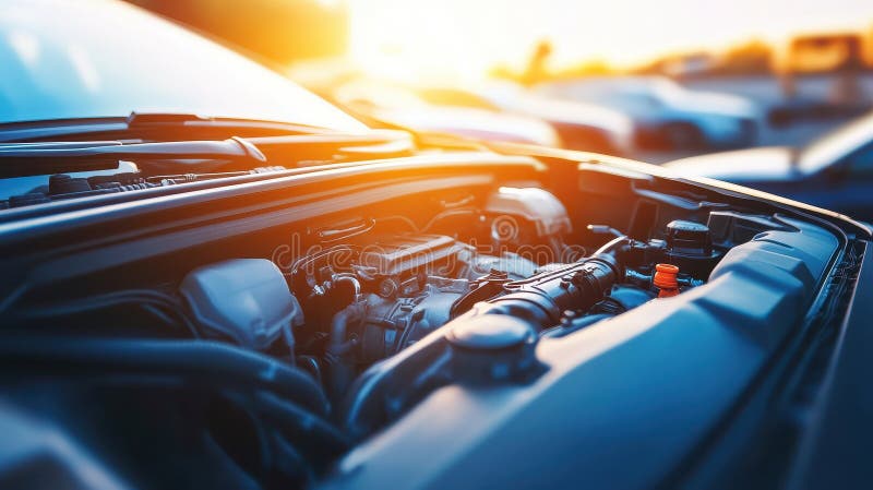 Car Engine Exposed: Detailed View of a Vehicle S Internal Components ...