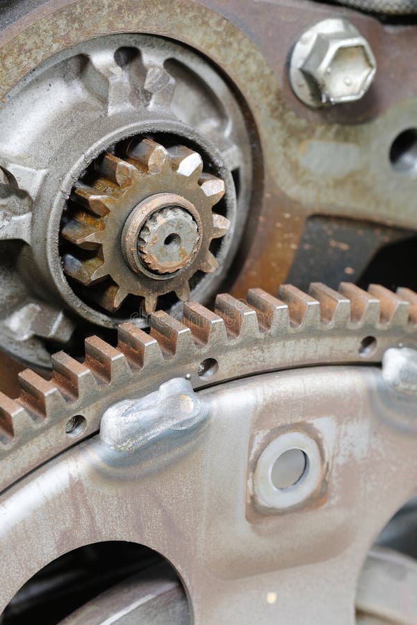 Car Engine with Flywheel Plate Stock Photo - Image of gear, mechanic ...