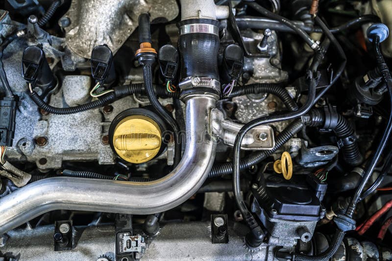 Car Engine. Gasoline Engine and Car Engine Structure during Technical ...