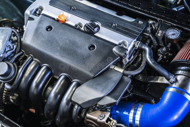 Car Engine. Gasoline Engine and Car Engine Structure during Technical ...