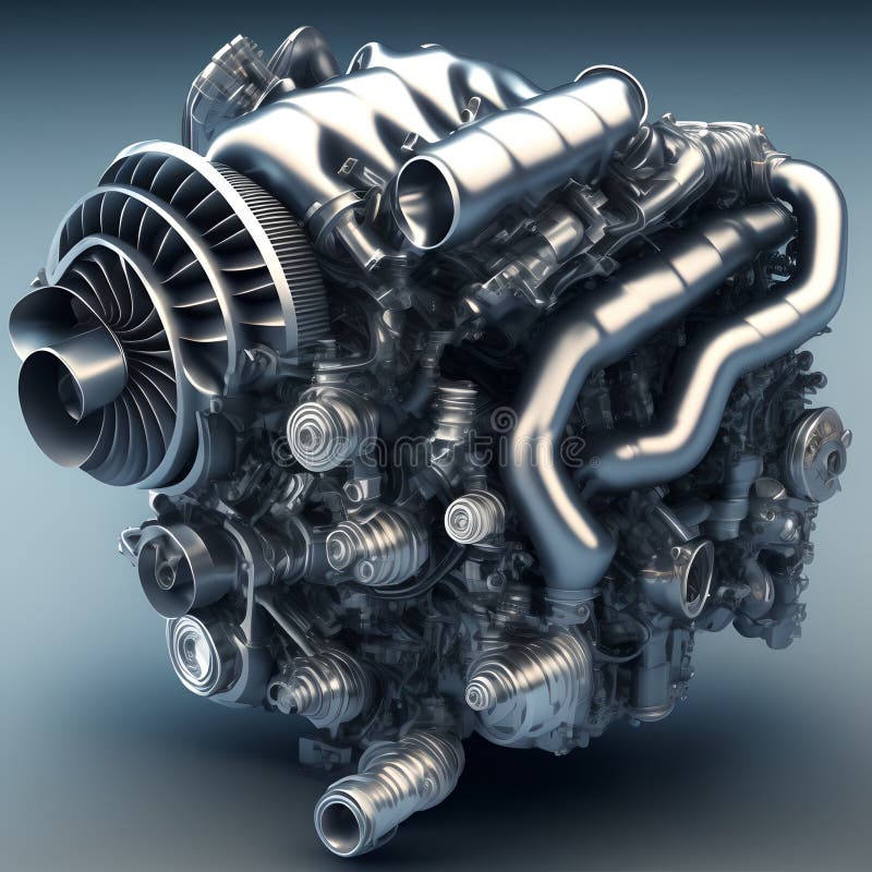 Car Engine Gearbox, Generative AI Illustration Stock Illustration ...