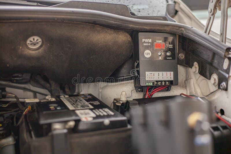 Car engine hydrogen system editorial image. Image of grill - 246026265