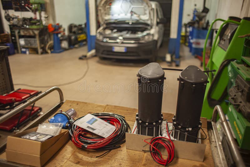 Hydrogen System Control Unit in the Car Engine Editorial Stock Image ...