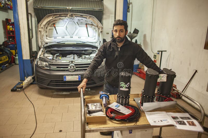 Hydrogen System Control Unit in the Car Engine Editorial Stock Image ...