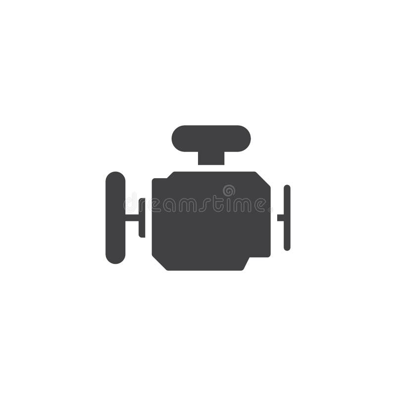 Car engine icon vector stock vector. Illustration of engine - 102056831