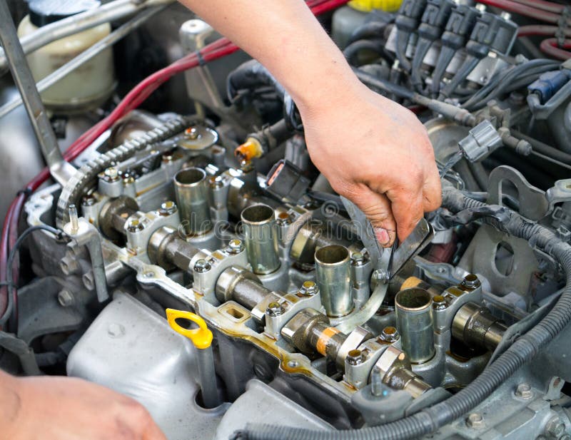 Car engine inspection stock image. Image of vehicle, valve - 43839417