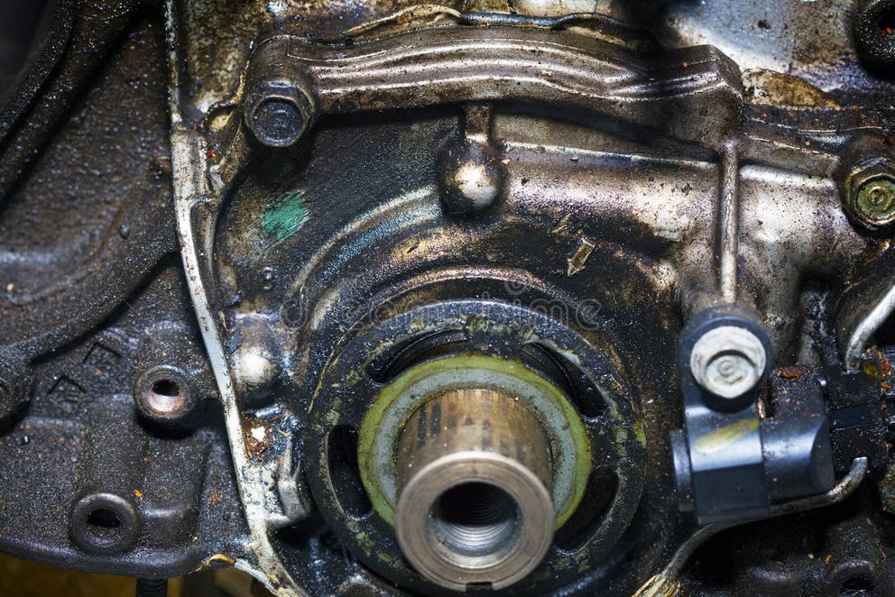 Car Engine Intake Side Receiver Stock Image - Image of dark, valve ...