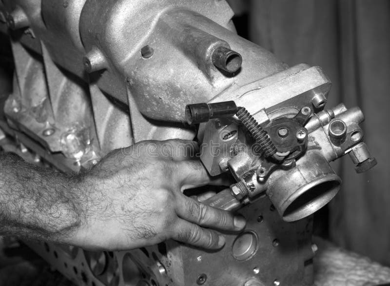 Car Engine Intake Side Receiver Stock Image - Image of clean ...