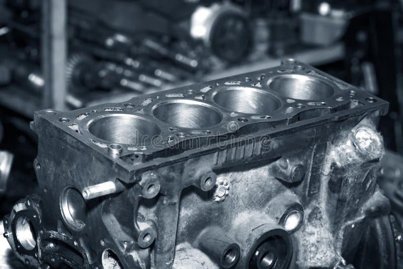 Car Engine Intake Side Receiver Stock Image - Image of automotive ...