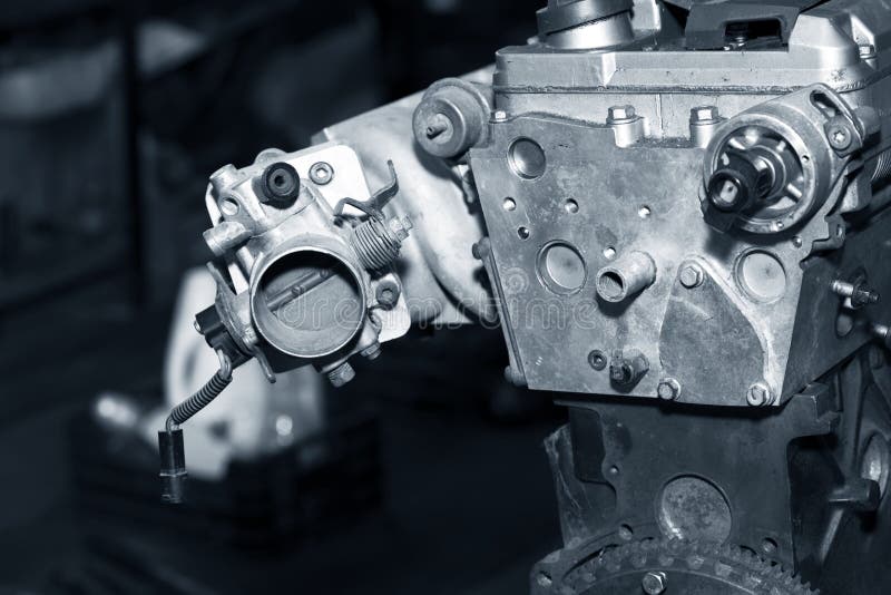 Car Engine Intake Side Receiver Stock Photo - Image of motor, parts ...