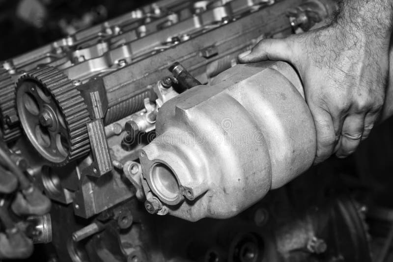 Car Engine Intake Side Receiver Stock Image - Image of fuel, parts ...