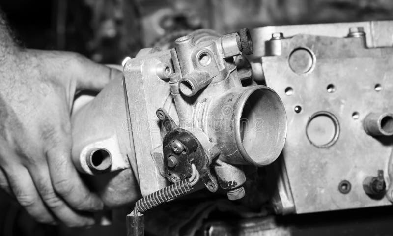 Car Engine Intake Side Receiver Stock Image - Image of mechanic, clean ...