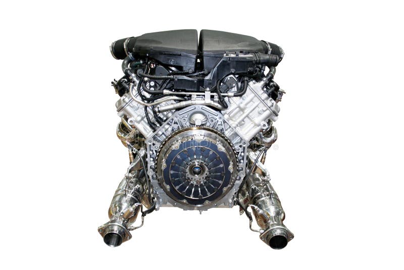 Car Auto Engine Motor Cutout Isolated Stock Photo - Image of motor ...