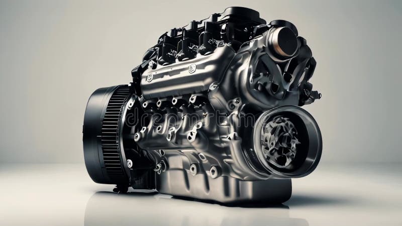 An Industrial Engine Transparent Modern High-tech Centrifugal Electric ...