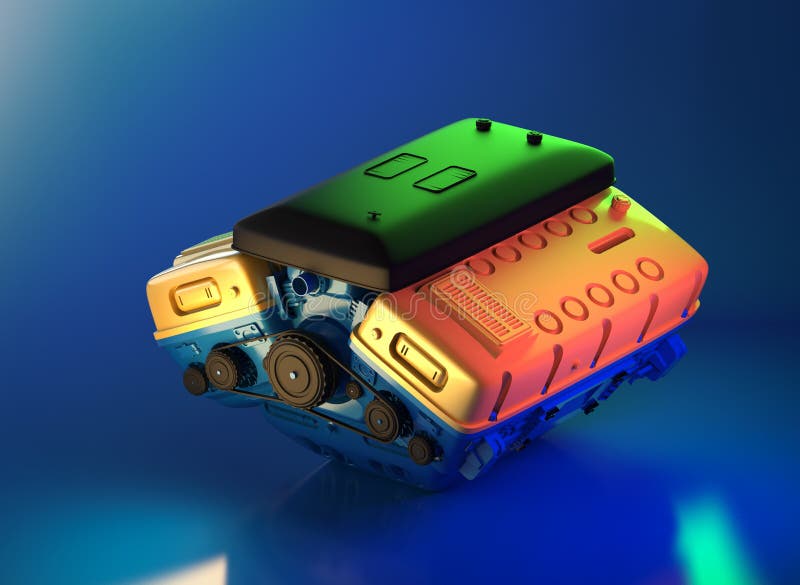 Car engine or machine stock illustration. Illustration of industrial ...