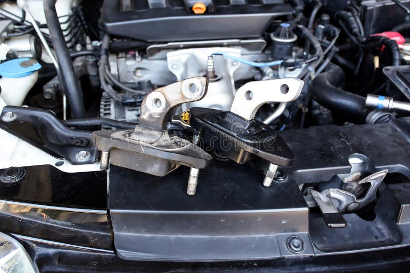 Car Engine Mount Replacement, Engine Mounting Insulator for Auto Repair Stock Image - Image of ...