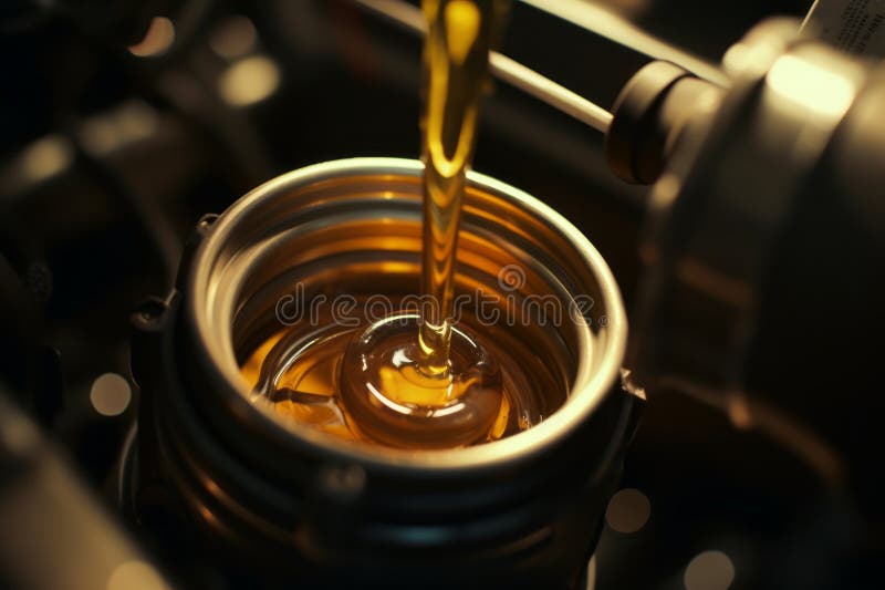 Car Engine Oil Change Service Stock Illustration - Illustration of ...