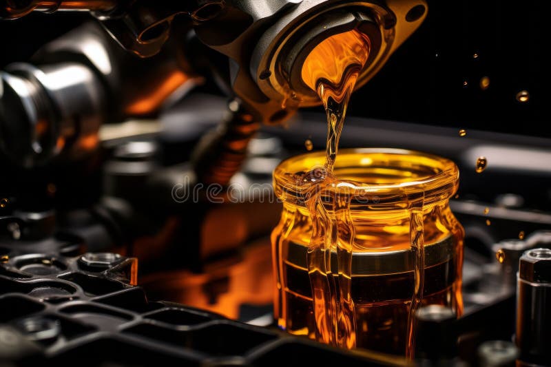 Car Engine Oil Change Service Stock Illustration - Illustration of ...