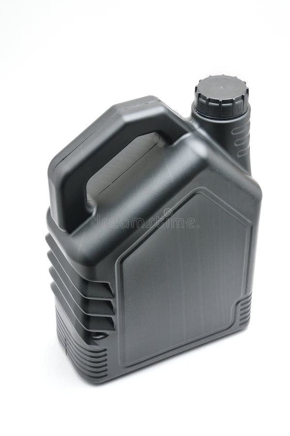 Car Engine Oil Container and Engine Oil Filter Isolated on White ...