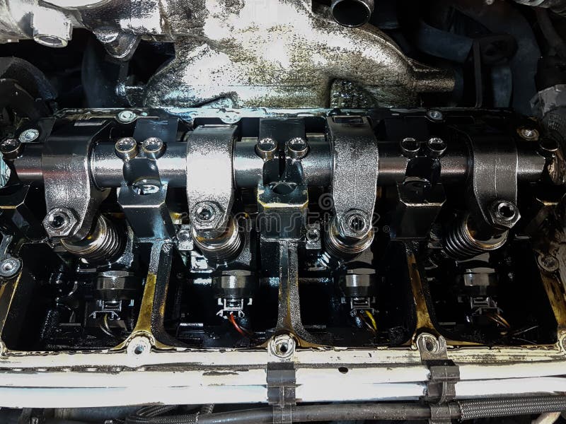 Car Engine Open Pistons Car Service Stock Image - Image of fuel ...