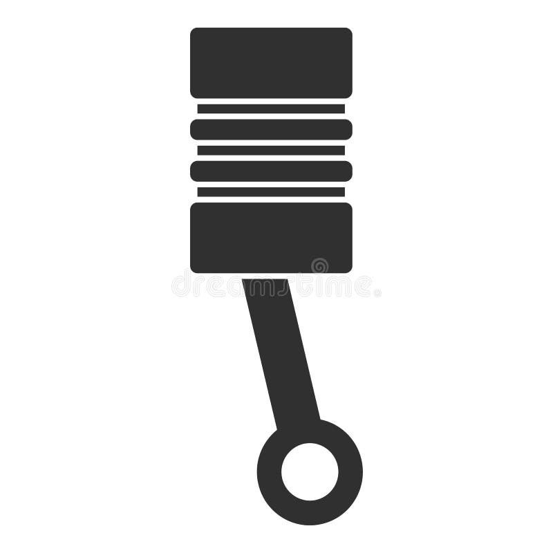 Car Engine Piston Icon, Simple Style Stock Vector - Illustration of ...