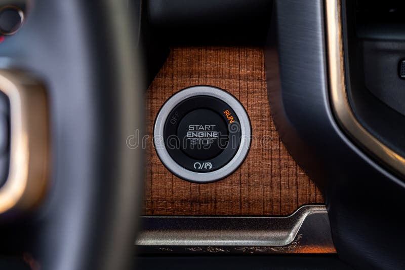 Car engine push start stop stock photo. Image of light - 319048606