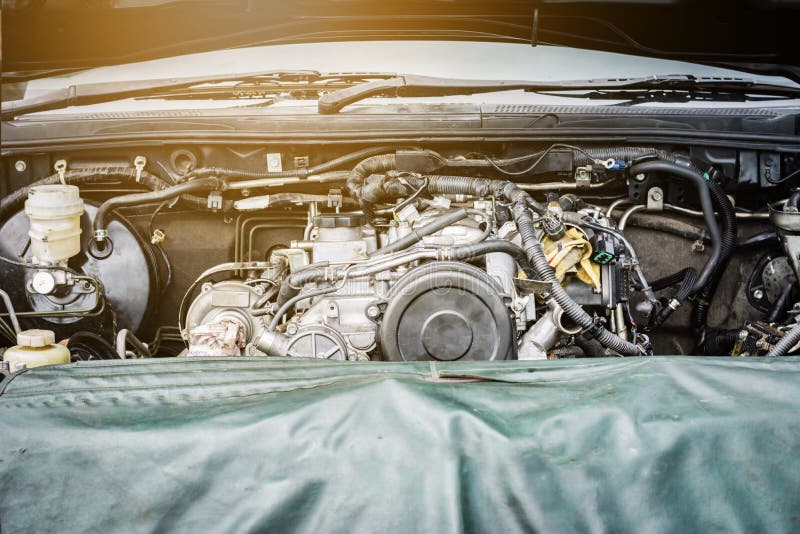 Car Engine, Remove and Assemble the Engine, Stock Photo - Image of ...