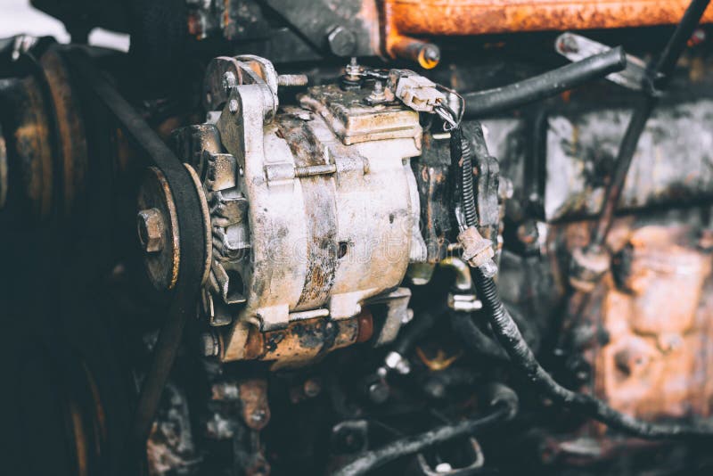 Car Engine, Remove and Assemble the Engine, Stock Photo - Image of ...