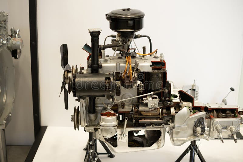 A Car Engine Removed from the Car. Real Photo Stock Image - Image of ...