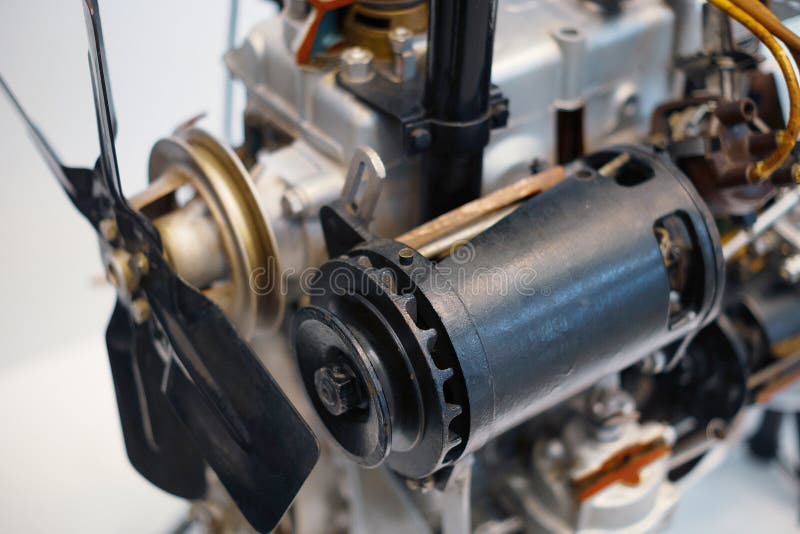 A Car Engine Removed from the Car. Real Photo Stock Image - Image of ...