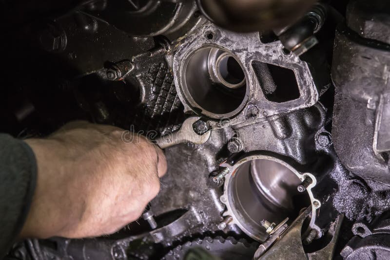 Car engine repair stock image. Image of machine, safety - 91380911