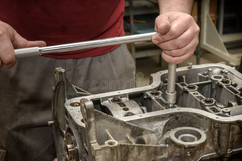 Car Engine Repair in the Workshop Editorial Photo - Image of garage ...