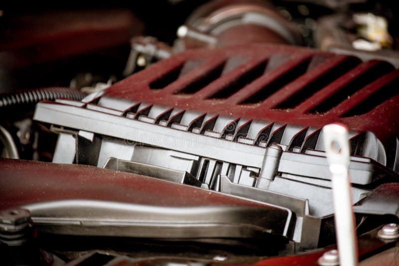 Car Engine Steel Part Closeup Stock Photo - Image of metal, detail ...
