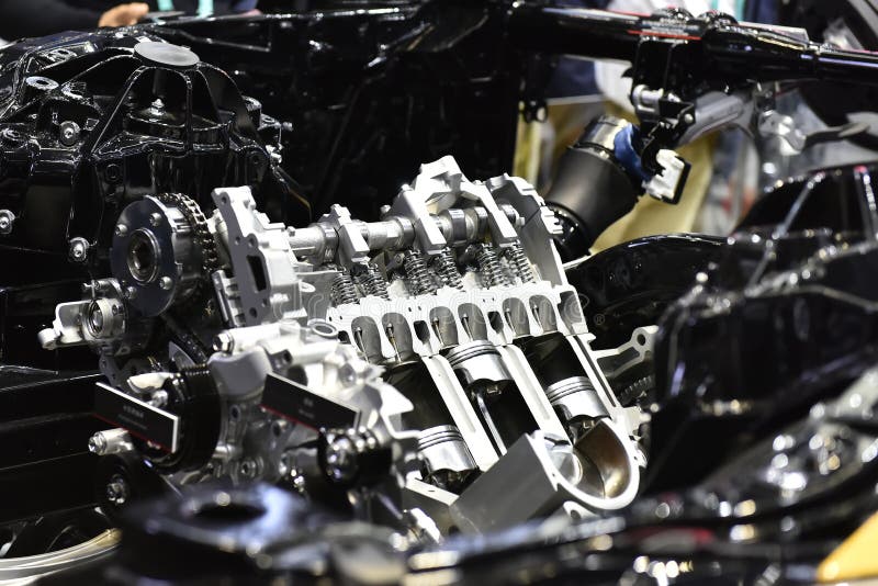 The car engine structure stock image. Image of steel - 131721233