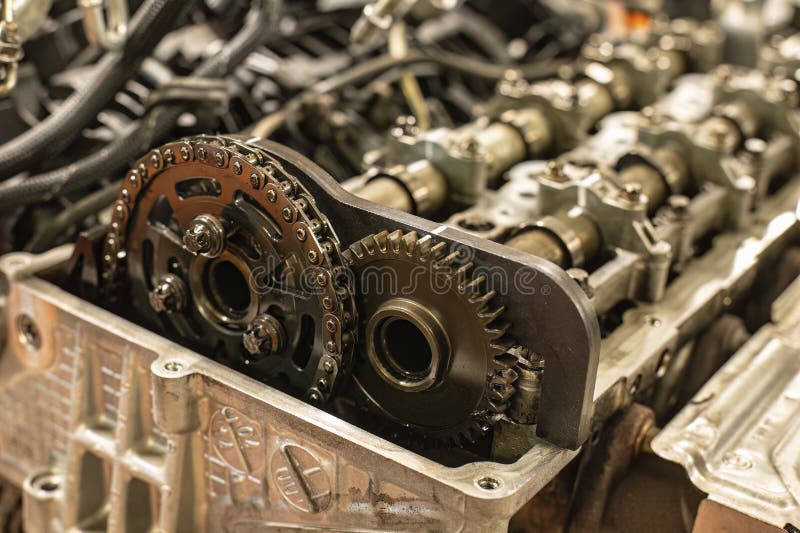 Car Engine Timing Chain Symbol Stock Image - Image of system, precision ...