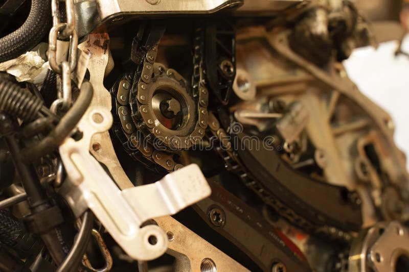 Car Engine Timing Chain Symbol Stock Image - Image of chain, vehicle ...