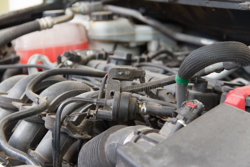 Car engine under stock image. Image of power, inside - 85314331