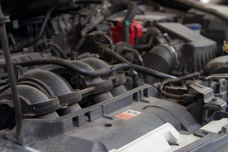 Car engine under stock image. Image of shop, auto, fuel - 85314327